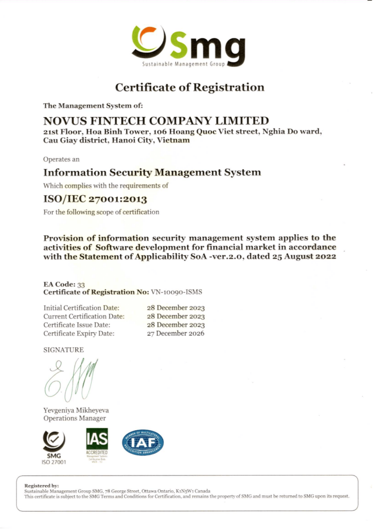 Equix Technologies | Certified For Quality & Security In Fintech